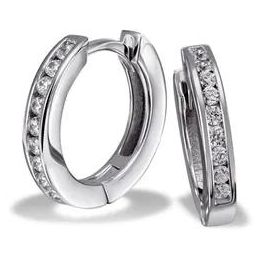 Paar Creolen Goldmaid, silber (silberfarben), Ohrringe, Damen, Silber 925 (Sterlingsilber)