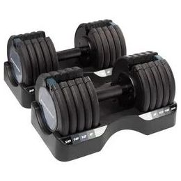 Pro-Form Hantel-Set PRO FORM "ProForm Hanteln mit einstellbarer Last (2 x 20 kg)", schwarz, Hanteln, Stahl, Kunststoff