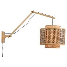 GOOD & MOJO Wandleuchte "Bhutan", beige (natur), Ø 40cm H: 70cm, Leuchten