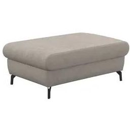 Polsterhocker COTTA "Kitty, B: 100 cm", grau (platinum), B:100cm H:45cm T:65cm, 100% Polyester, Hocker, Polsterhocker, individuell zu kombinieren