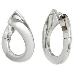 Paar Creolen Jobo, silber (silber 925), Ohrringe, Damen, Silber 925 (Sterlingsilber), 925 Silber