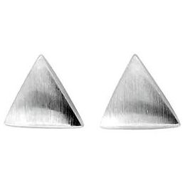 Paar Ohrstecker Firetti "Schmuck Geschenk Silber 925 Ohrschmuck Dreieck", silber (silberfarben), Ohrringe, Damen, Silber 925 (Sterlingsilber)