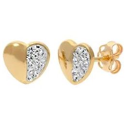 Paar Ohrstecker Lady, gold (gelbgold 375), Ohrringe, Damen