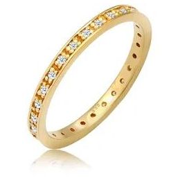 Verlobungsring Elli DIAMONDS "Verlobungsring Diamant (0.14 ct) 585 Gelbgold" Gr. 58, gold, Fingerringe, Damen, 58mm, 0.14 ct P1 = bei 10-facher Vergrößerung erkennbare Einschlüsse, Gelbgold 585, 2mm