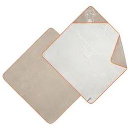 Kapuzenhandtuch Dyckhoff "Katze", beige (greige), B:90cm L:90cm, Frottier, Frottier, Handtücher
