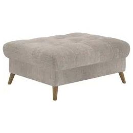 Hockerbank MR. COUCH "Blackburn II", grau (dolce 4 taupe), B:102cm H:46cm T:82cm, Dolce (100% Polyester), Hocker, Fußhocker Polsterhocker, Passend zu der Garnitur, wahlweise mit Kaltschaum