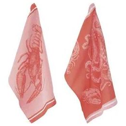Geschirrtuch Pad "Sea", rot, H:1cm L:70cm T:50cm, 100% Baumwolle, Geschirrtücher