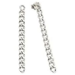 Paar Ohrstecker "Schmuck Geschenk Silber 925 Ohrstecker Panzerkettengliederung", silber (silberfarben), ANISTON JEWELRY & WATCHES, Ohrringe, Damen, Silber 925 (Sterlingsilber)