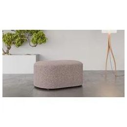 Polsterhocker Andas "Polsterhocker Tvinne, mit Wellenunterfederung", braun, B:90cm H:44cm T:50cm, 100% Polyester, Hocker, passend zum Ecksofa, auch in Bouclé, B/T/H: 90/50/44 cm
