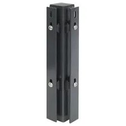 GAH Alberts Eckpfosten ALBERTS, grau (anthrazit), B:6cm H:175cm T:4cm, Stahl, Zaunpfosten, 60x60 mm f&uuml;r Doppelstabmattenzaun, 175 cm, mit Flacheisen