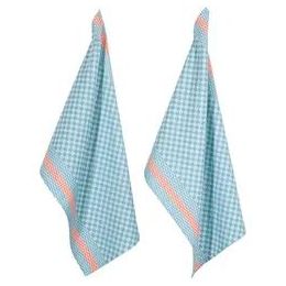 Geschirrtuch Pad "Pit Reloaded", blau (aqua), H:1cm L:70cm T:50cm, 100% Baumwolle, Geschirrtücher