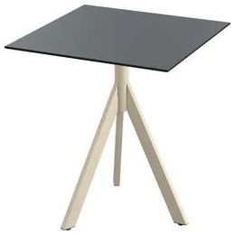 SOLDOUT Klapptisch SOLD OUT "Infinity", schwarz (sand, schwarz, sandfarben), B:70cm H:74cm T:70cm, Pulverbeschichteter Stahl + HPL Tischplatte, Tische, in verschiedenen Ausführungen