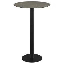 Klapptisch Essentials "Urban", schwarz (schwarz, midnight marble, schwarz), B:70cm H:109,2cm T:70cm, Pulverbeschichteter Stahl, Tische, in verschiedenen Ausführungen
