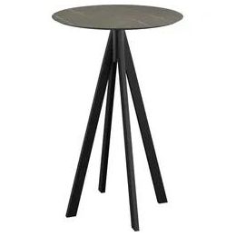 Klapptisch Essentials "Infinity", schwarz (schwarz, midnight marble, schwarz), B:70cm H:109,2cm T:70cm, Stahl/HPL Tischplatte, Tische, in verschiedenen Ausführungen