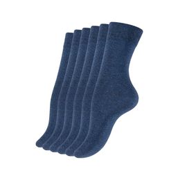 Cotton Prime Socken Damen Gr&ouml;&szlig;e 39/42 blaumeliert