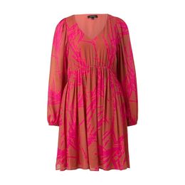 comma, COMMA Kleid Damen Gr&ouml;&szlig;e 42 braun / pink Winterkleid