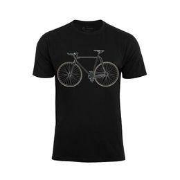 Cotton Prime T-Shirt 'Bike - Fahrrad' Herren Gr&ouml;&szlig;e L braun / dunkelgr&uuml;n / schwarz / wei&szlig;