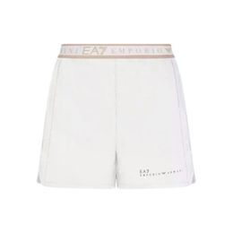 EA7 Emporio Armani Shorts 'Dynamic Athlete' Damen Größe 42 mokka / schwarz / weiß