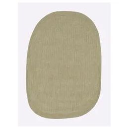 Teppich Heine HOME Gr. 9, grün, B:200cm H:5mm L:200cm, Schurwolle, Wolle, Teppiche