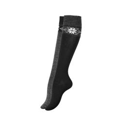 Yenita Knee High Socks female Grey, Black size 39-42