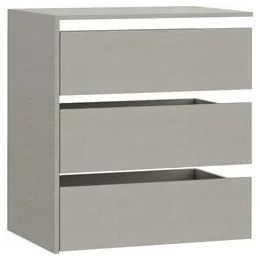 Inneneinteilung FORTE, grau, B:71,5cm H:78,2cm T:52,7cm, Spanplatte, Schrankinneneinteiler, Set aus 3 Schubkästen, Übersichtliche Ablage, geordnete Aufbewahrung