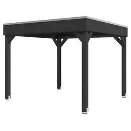 Skan Holz Pavillon SKANHOLZ "Toulouse", grau (anthrazit), B/H/T: 302cm x 244cm x 302cm, Pavillons, 4-Eck, BxT: 302x302 cm