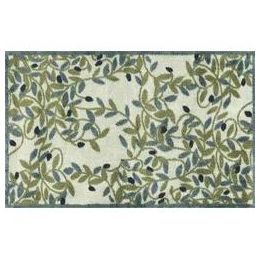 Teppich TURTLE MAT "Olive", grün, B:75cm H:9mm L:120cm, Baumwolle, Teppiche