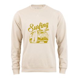Cotton Prime Sweatshirt 'Surfing Time' male Beige size XL