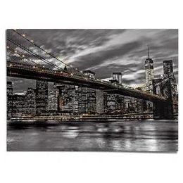 Poster Reinders "New York", schwarz (farbe bild(er): schwarz, weiß), B:140cm H:100cm T:0,1cm, Papier, Bilder