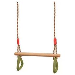 Schaukelsitz Small Foot "Trapez mit Turnringen", beige (natur), Schaukelsitze, Kinder, bis, Massivholz, B:45cm