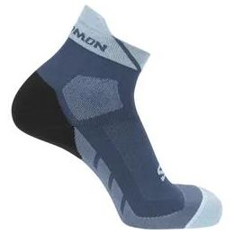 Sportsocken Salomon "SPEEDCROSS ANKLE", Herren, Gr. XL (45/47), poseidon, tourmaline, Obermaterial: 47% Wolle, 41% Polyamid, 9% Polypropylen, 3% Elasthan, Socken