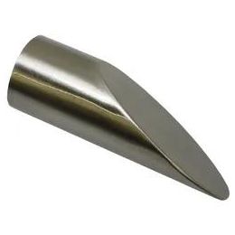 Gardinenstangen-Endstück Gardinia "Elypse" Gr. 1, silber (edelstahlfarben), B:2, Gardinenstangenendstücke, Serie Einzelprogramm Chicago Ø 20 mm