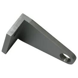 Träger Gardinia "Seilspanngarnitur-Träger Patrone", grau (aluminiumfarben), L:6cm, Gardinenstangenhalterungen, Serie Seilspanngarnitur