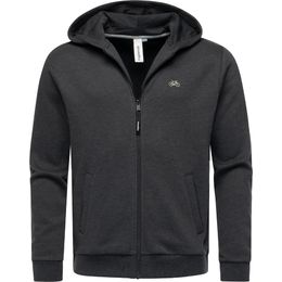 Ragwear Sweatjacke 'Natten Emb' Herren Größe XXL dunkelgrau