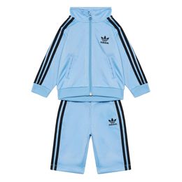 adidas originals Jogginganzug 'FIREBIRD' Jungen Gr&ouml;&szlig;e 68 himmelblau / schwarz