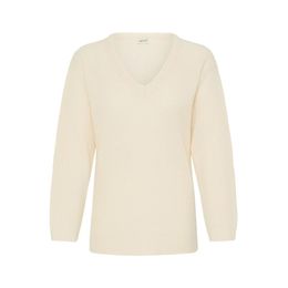 oxmo Strickpullover ' OXISANDIE LS ' Damen Gr&ouml;&szlig;e S beige