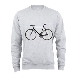 Cotton Prime Sweatshirt 'Bike-Fahrrad' male Grey size S