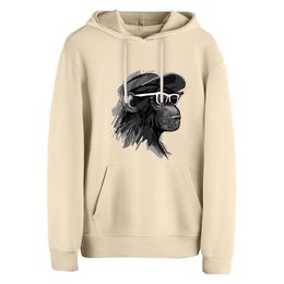 Cotton Prime Sweatshirt 'Cool Monkey mit Brille' male Beige size 3XL