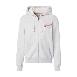 Hollister Sweatjacke Herren Größe L stone / cranberry