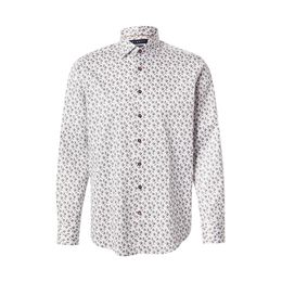 Bugatti Hemd Herren Größe XXXL braun / oliv / weiß