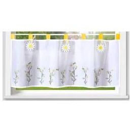 Weckbrodt-Gardinen Scheibengardine WECKBRODT "Madita" Gr. 1, bunt (multi), B:120cm H:45cm, Voile, Polyester, Gardinen, Bistro, Voile, floral, bedruckt, HxB 45x120cm, Gardine, Store