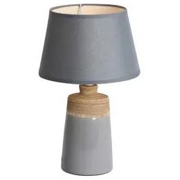 Näve NÄVE Tischleuchte "TALIA", grau (grau, beige), 1, Ø 20cm H: 31cm, Leuchten