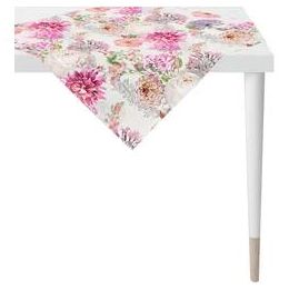 Mitteldecke Apelt "6748", rosa (rosé), B:88cm L:88cm, Baumwolle, Polyester, Tischdecken