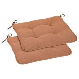 Sitzauflage GO-DE "Carina", braun, B:38cm H:5cm T:38cm, Polyester, Polyurethan, Polsterauflagen, Maße ca.: 38 cm x 38 cm x 5 cm