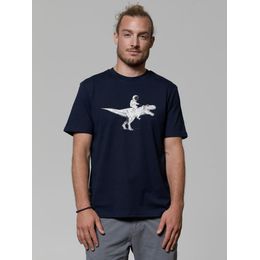 wat? Apparel T-Shirt Astronaut on T-Rex in Dunkelblau | Gr.: 50