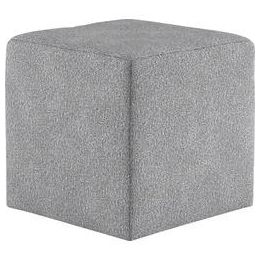 Hocker COTTA "Cuby", grau (light grau), B:40cm H:40cm T:40cm, 100% Polyester, Hocker, Sitzwürfel, Cube, Sitzhocker