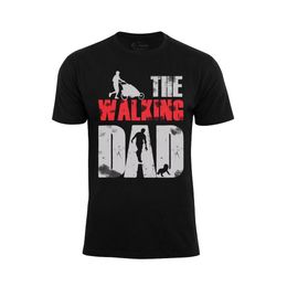 Cotton Prime T-Shirt 'The Walking Dad' Herren Gr&ouml;&szlig;e S grau / rot / schwarz