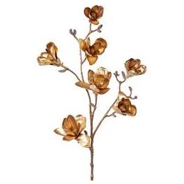 Winterliche Kunstpflanze CREATIV DECO "Weihnachtsdeko", gold (altgoldfarben), H:104cm, Kunststoff, Kunstpflanzen, altgoldfarben