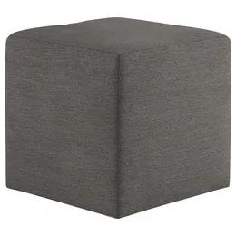 Hocker COTTA "Cuby", grau (dunkelgrau), B:40cm H:40cm T:40cm, 100% Polyester, Hocker, Sitzwürfel, Cube, Sitzhocker