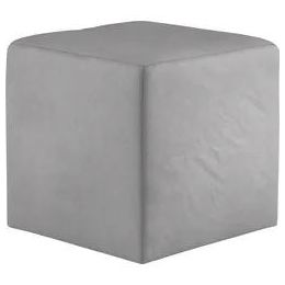 Hocker COTTA "Cuby", grau (light grau), B:40 H:40 T:40, 100% Polyester, Hocker, Sitzwürfel, Cube, Sitzhocker